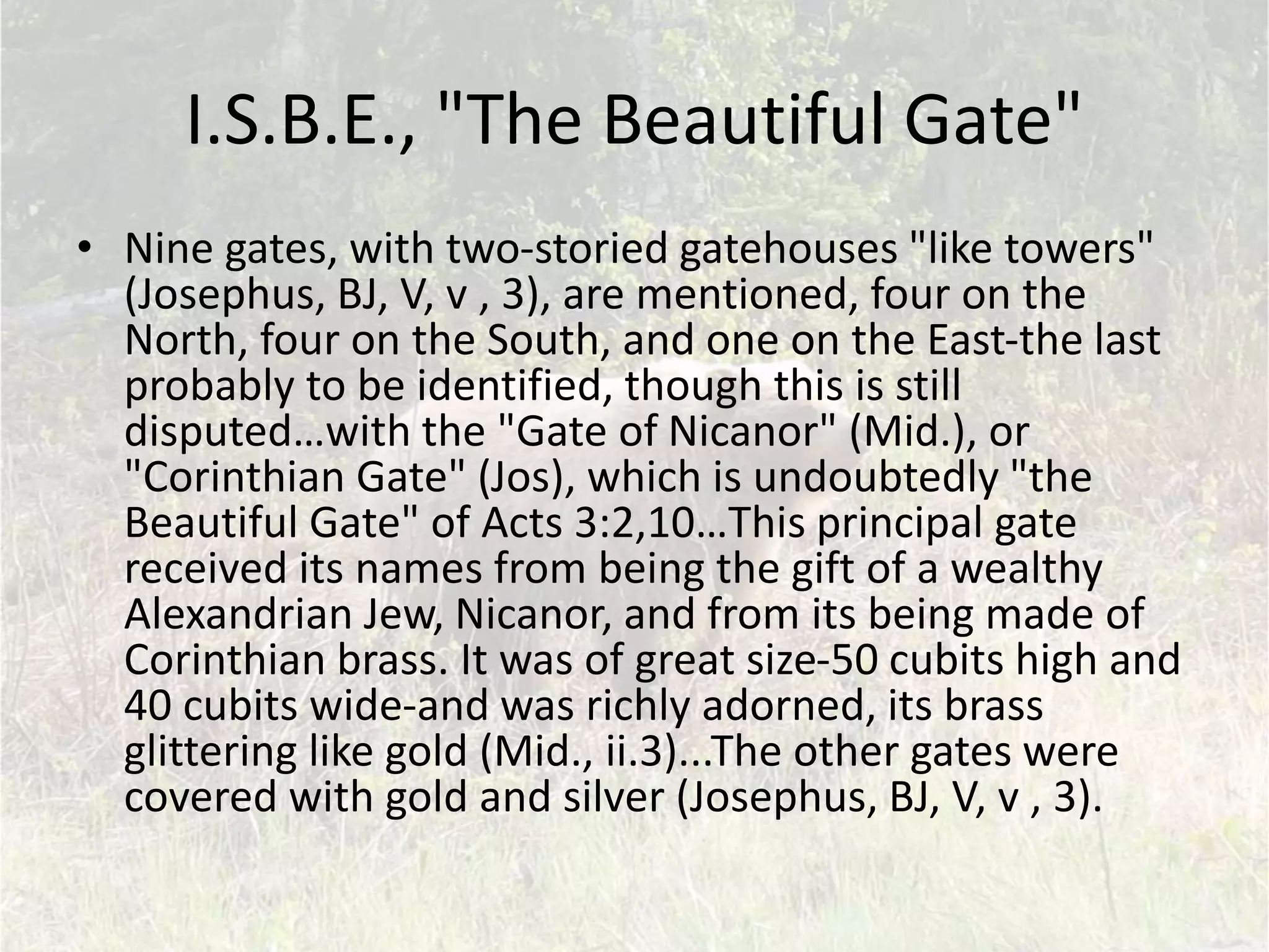 Acts 3, Beautiful Gate, authority, the name of Jesus, Solomon’s ...