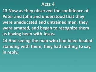 Acts 4, 1 31 | PPTX