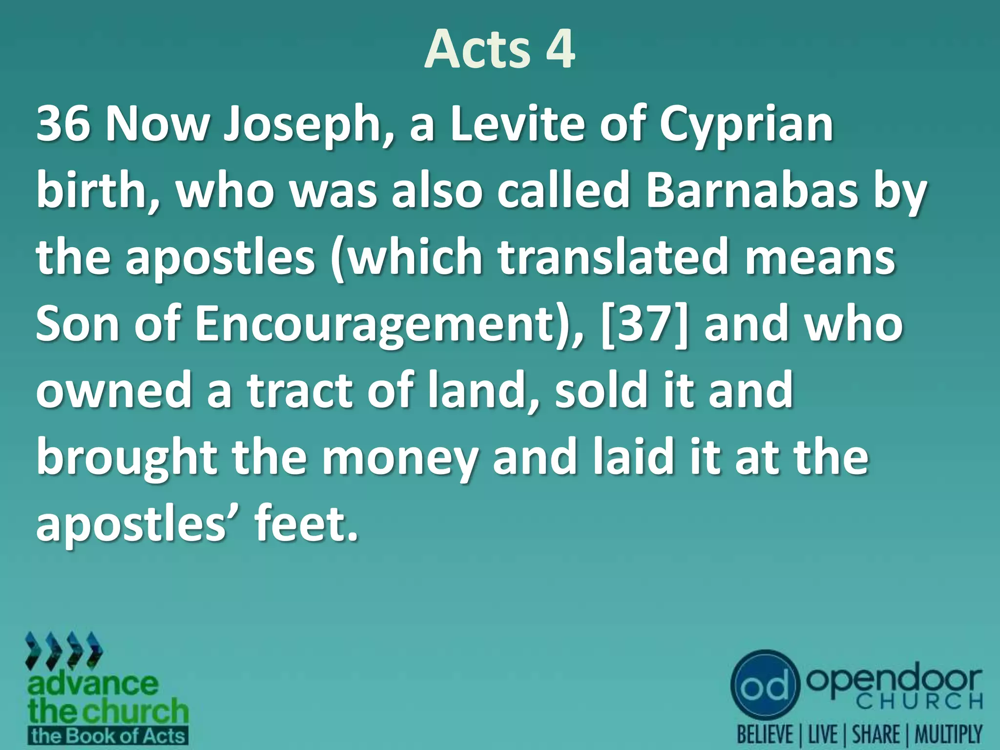 Acts 4, 32 27 | PPT