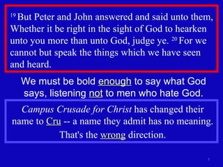 Acts 4b Boldness comes through the Holy Spirit. | PPT
