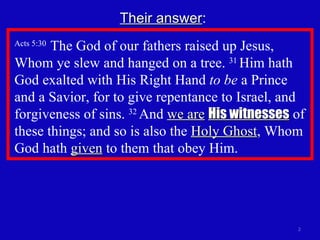 Acts 5d The Courage of the Apostles | PPT