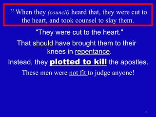 Acts 5d The Courage of the Apostles | PPT