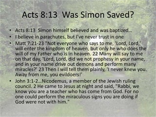 ACTS 8-9, Saul destroying the church, scattered disciples preach the ...