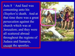 Acts 8a Martyrdom of Stephen | PPT