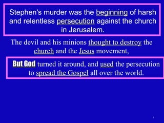 Acts 8a Martyrdom of Stephen | PPT