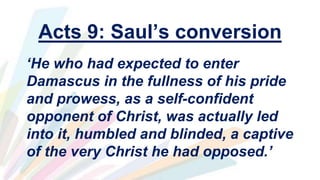Saul's conversion | PPTX