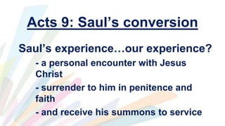 Saul's conversion | PPTX
