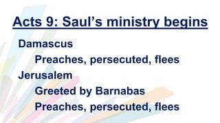 Saul's conversion | PPTX