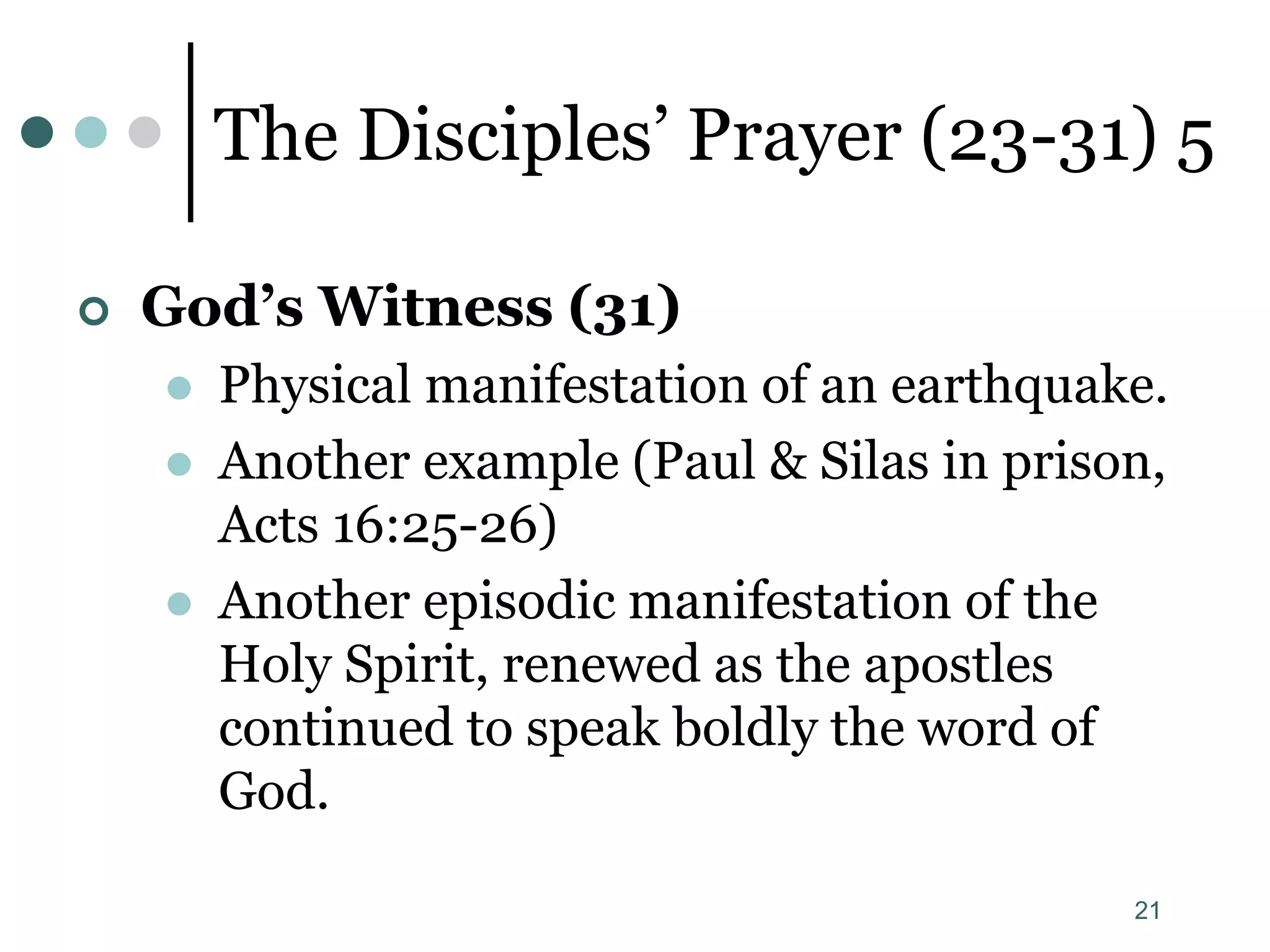 The Book of Acts: Chapter 4 | PPSX