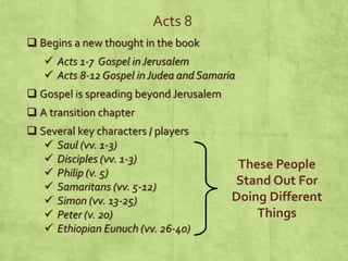 The Book of Acts: Chapter 8 | PPSX