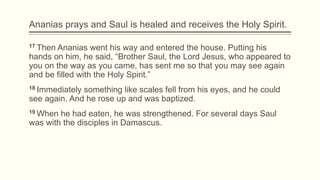 Acts Chapter 9.pptx | Christianity | Religion & Spirituality
