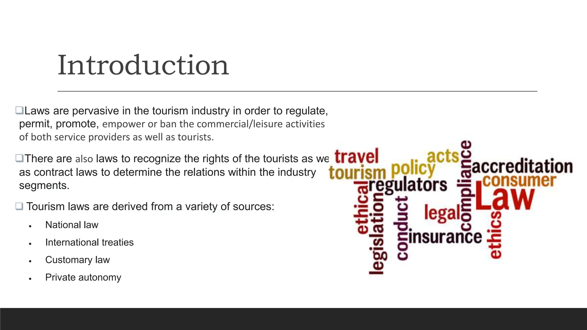 Acts & Laws in Tourism Industry.pptx laws | PPTX