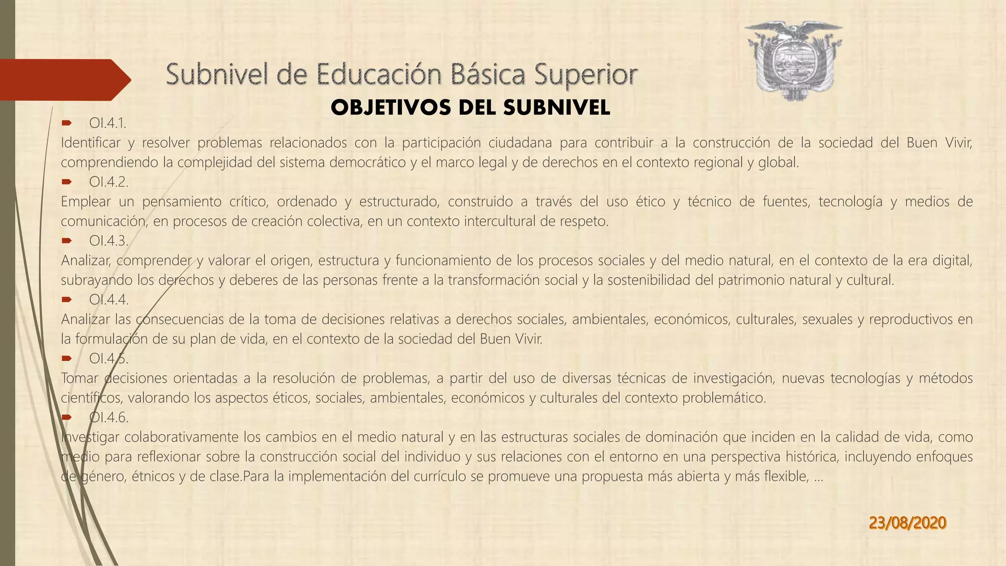 Subnivel de Educación Básica Superior | PPTX