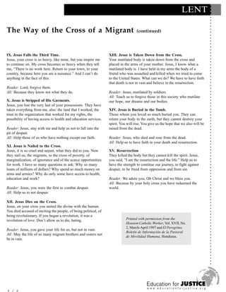 Justice Stations of the Cross | PDF