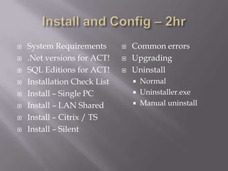 Act! Technical Training | PPSX