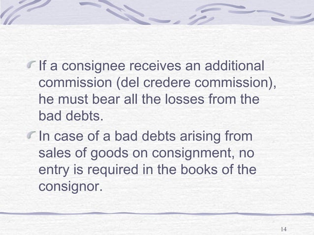 Presentation on Consignment Presented by student of Commerce Department ...