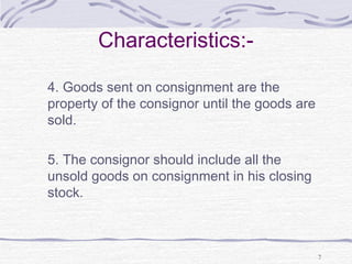 Presentation on Consignment Presented by student of Commerce Department ...