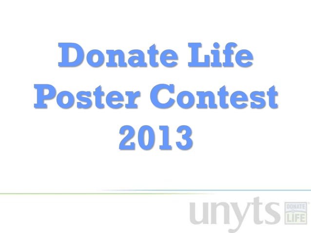 Donate Life Poster Contest | PPT