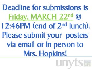 Donate Life Poster Contest | PPTX