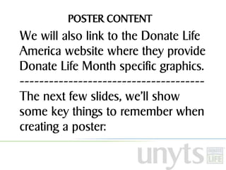 Donate Life Poster Contest | PPTX