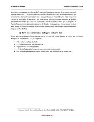 Actualizacion de las Tablas del Pan, 2016 | PDF