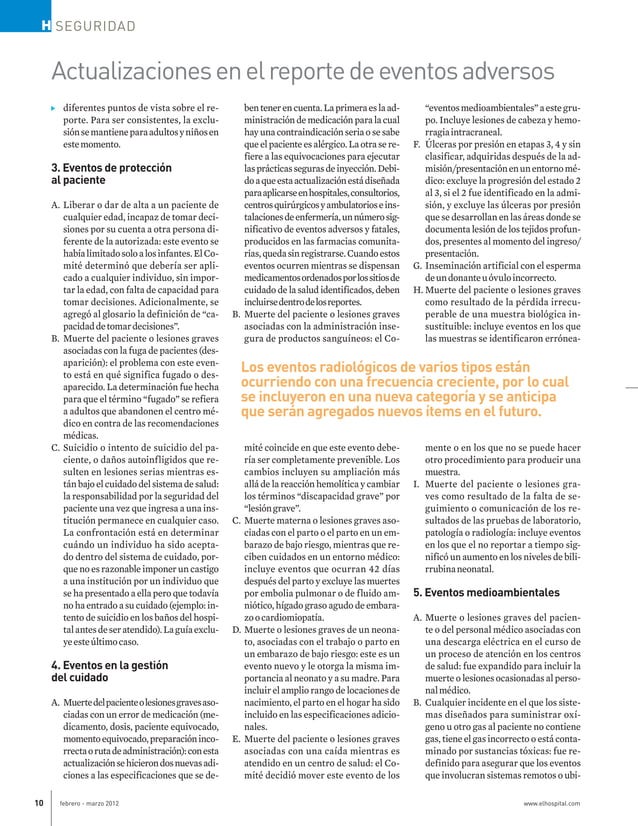 Actualizaciones en el reporte de eventos adversos | PDF