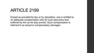 Actual or compensatory damages | PPTX