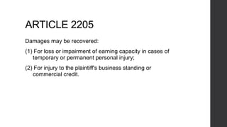 Actual or compensatory damages | PPTX