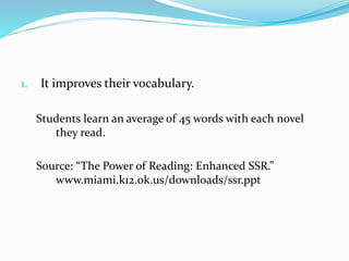 The Power of Silent Sustained Reading | PPTX
