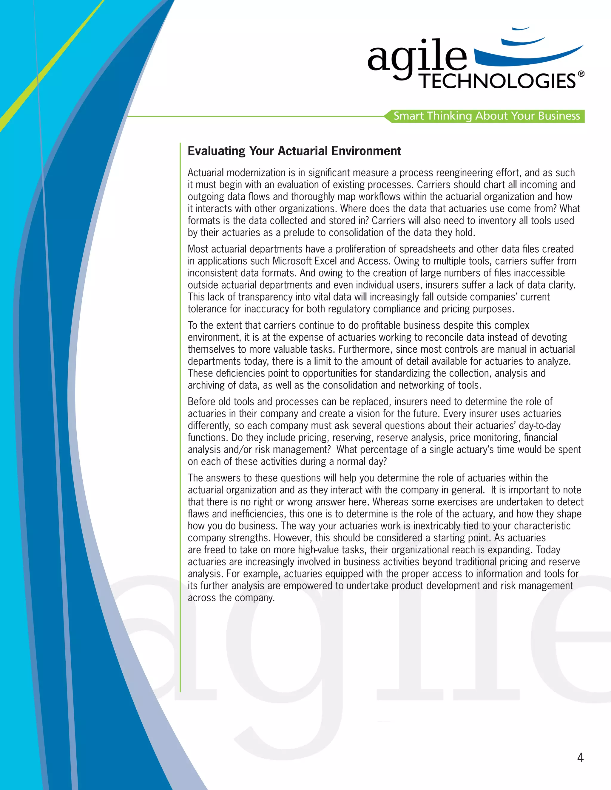Accelerating Actuarial Processes | PDF
