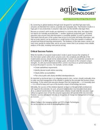 Accelerating Actuarial Processes | PDF