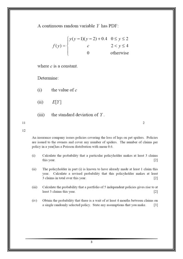 Actuarial Science Mock Test By Sourav Sir's Classes || Probability ...