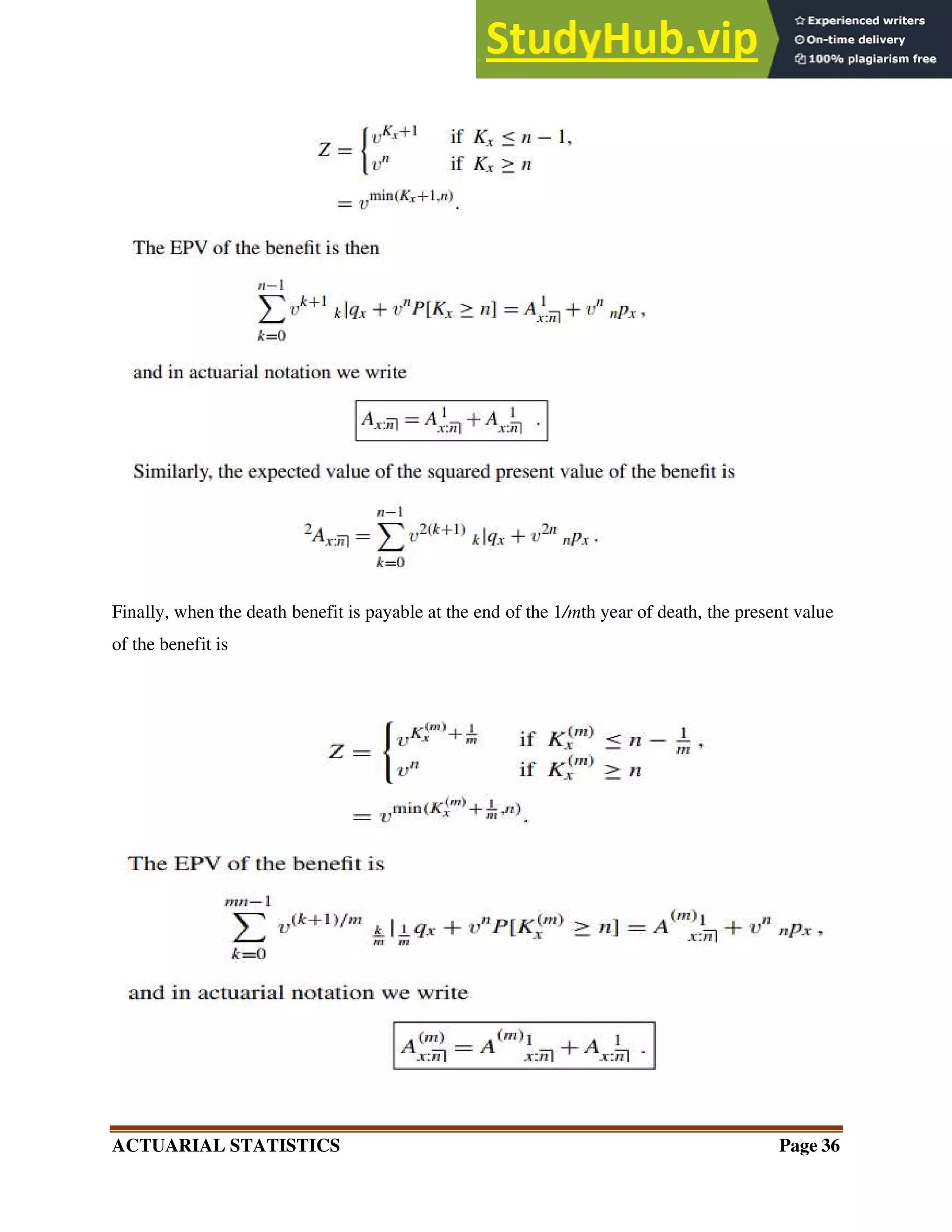Actuarial Statistics | PDF