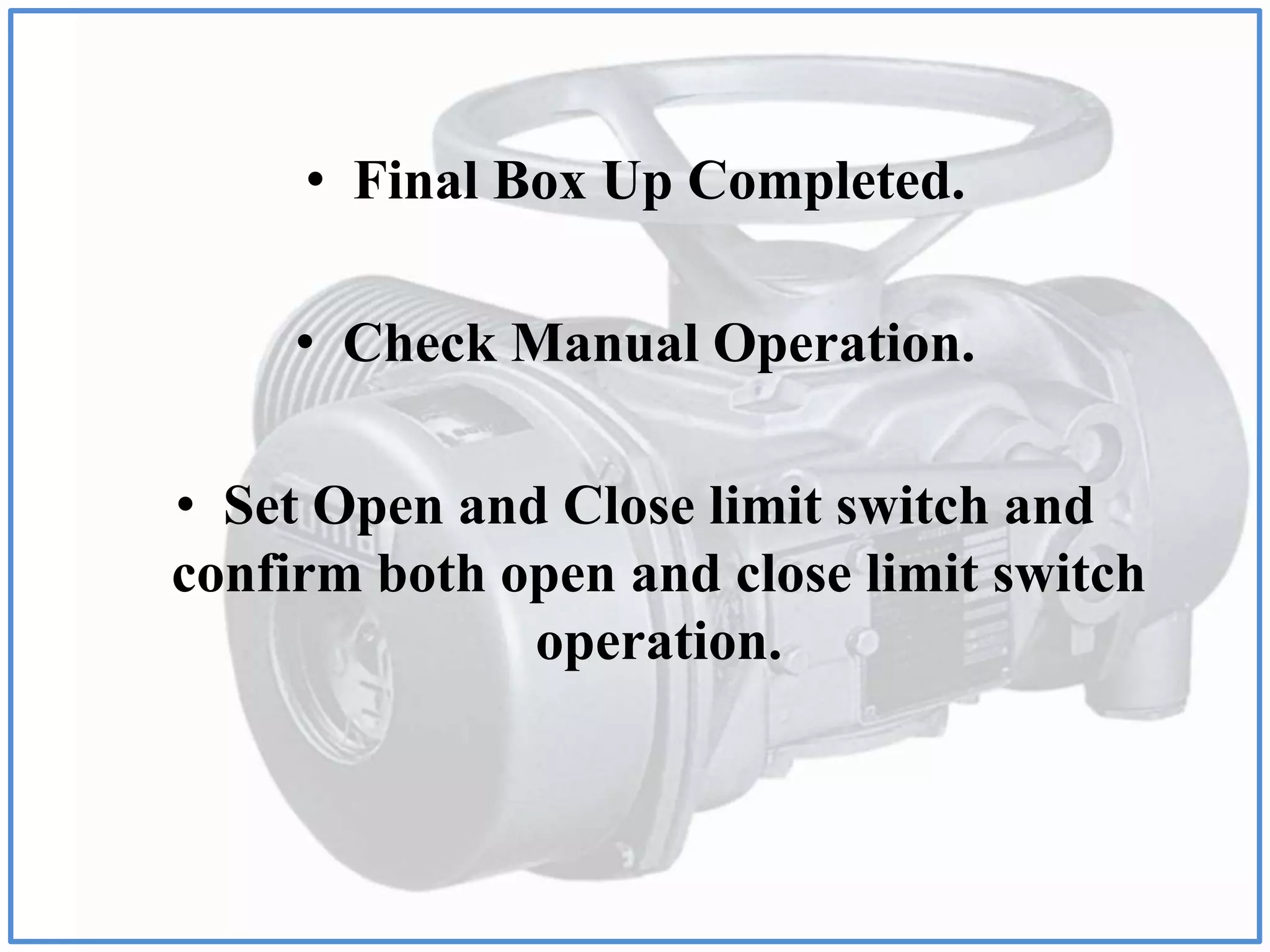Auma Actuator Troubleshooting.pptx
