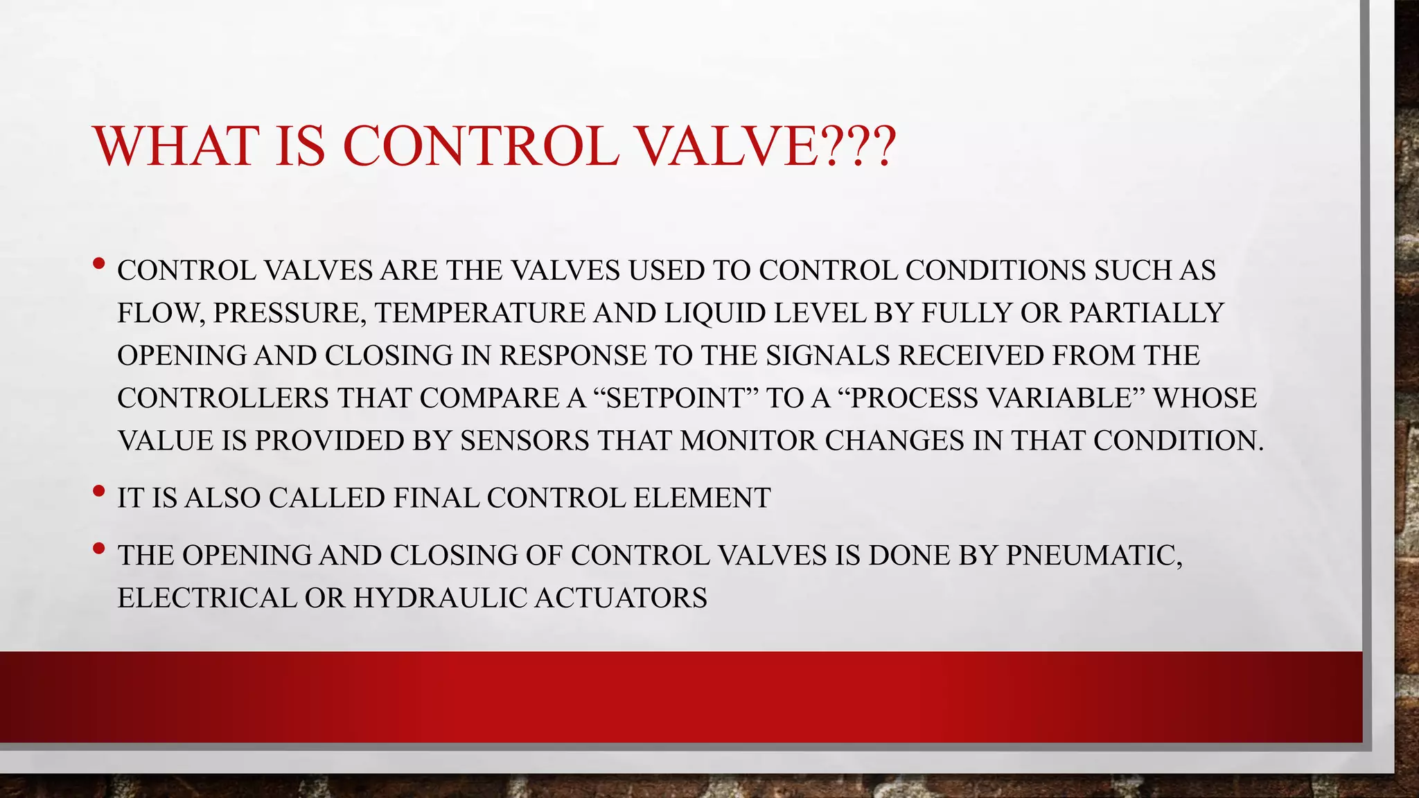 Actuator And Valves Pptx