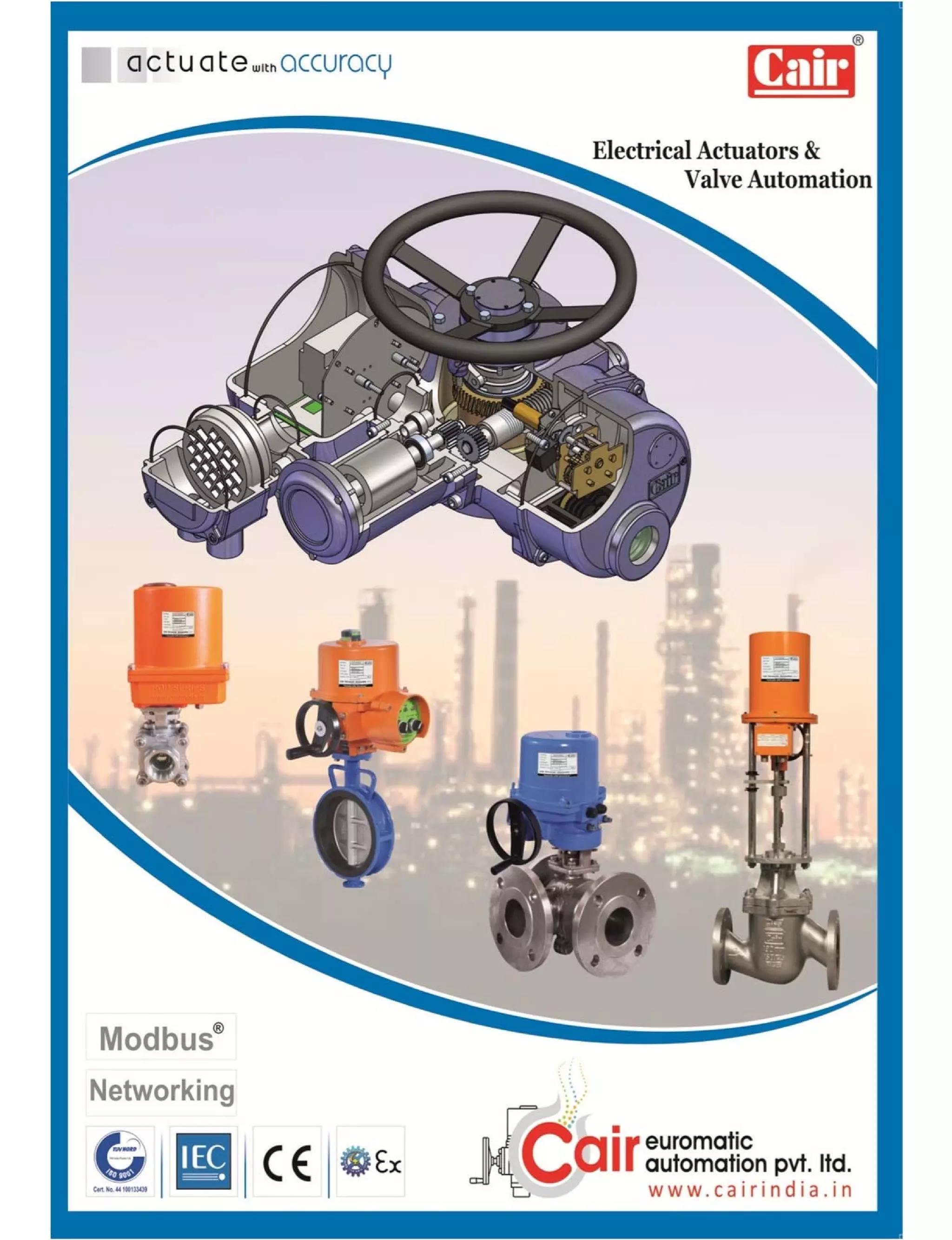 Actuator catalog Cair Electric valve Actuator & motorized valve ...