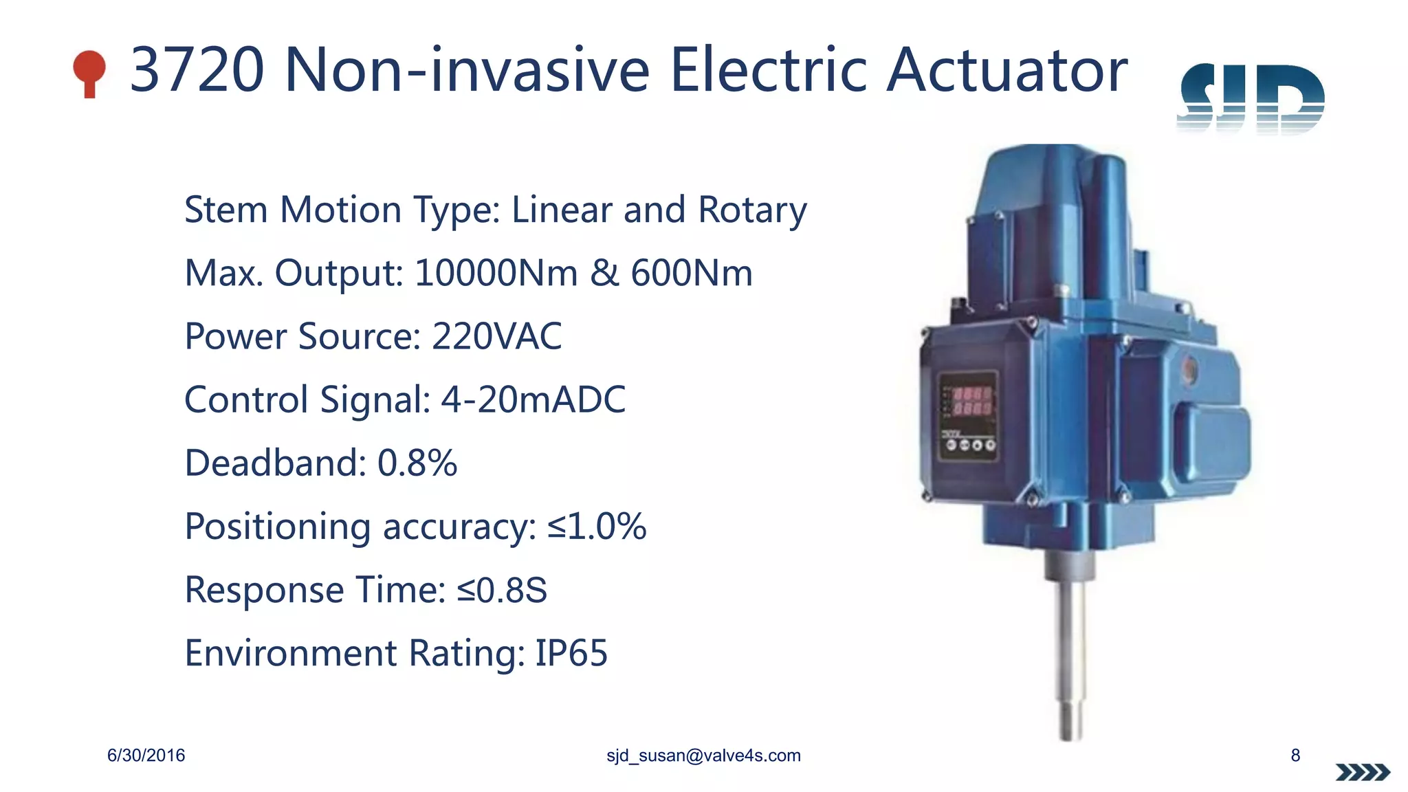 Electric Actuated Flow Control Valve | PDF