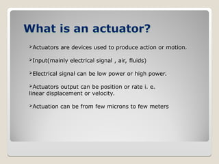 actuators and their application in Electrical engineering.ppt