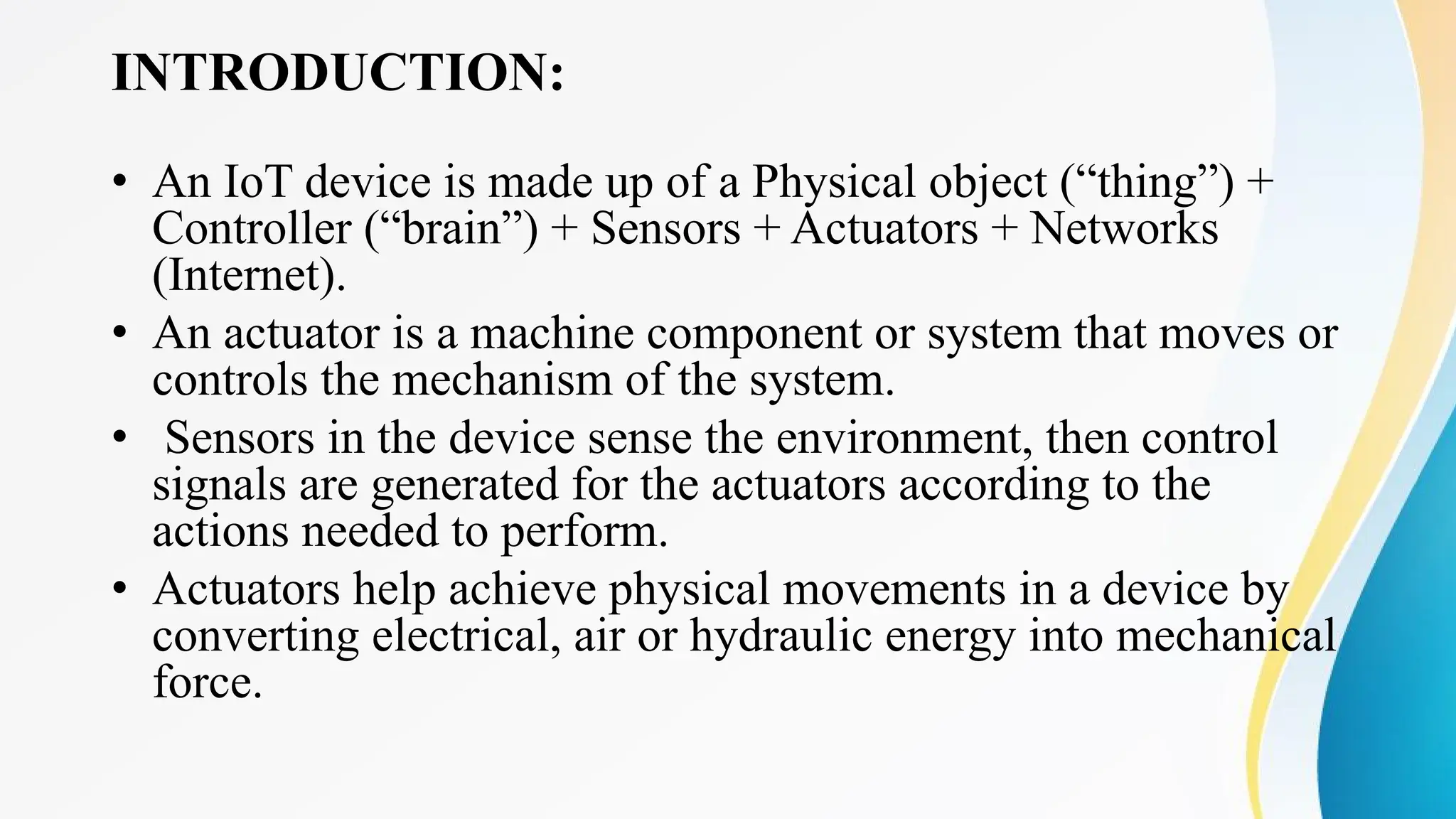 DIFFERENT TYPES OF ACTUATORS IN IOT.pdf