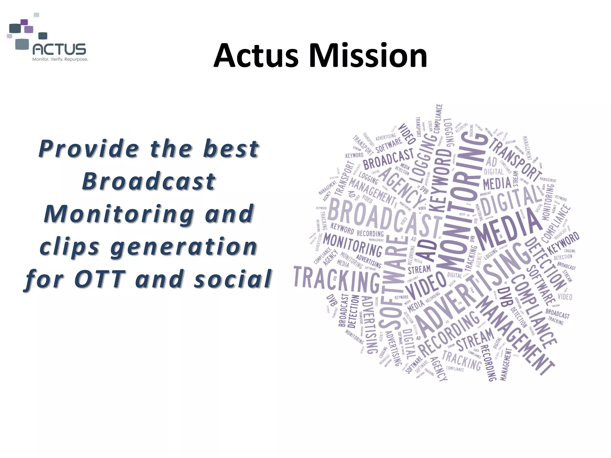 Actus Digital - Broadcast Compliance Monitoring | PDF