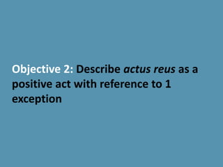 Actus reus | PPTX