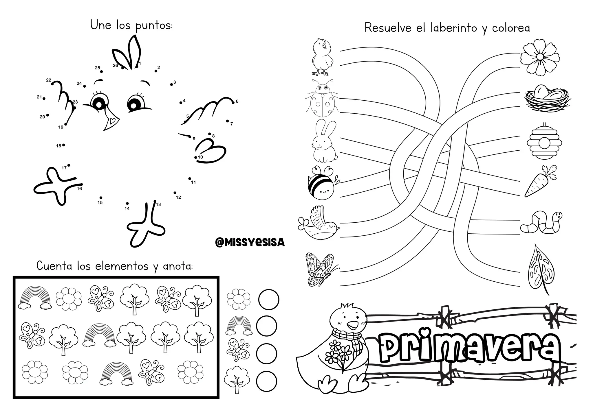 Actividades primavera preescolar/primaria | PDF