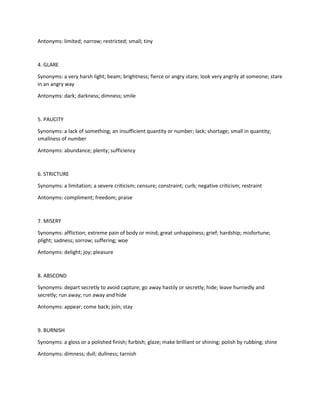 Act Vocab Practice | PDF