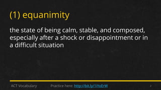 Act vocabulary | PPT