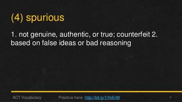 Spurious Definition Of Spurious By The Free Dictionary