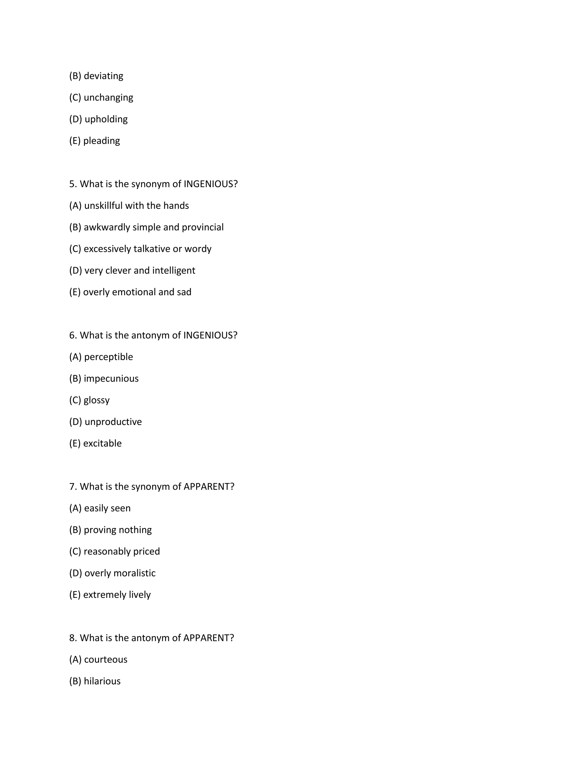 Act Vocabulary Words Quizlet | PDF