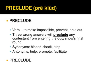 SAT/ACT vocab unit1_level_c | PPTX