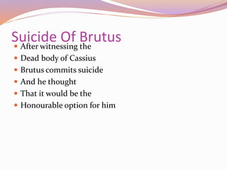 Act v of julius caesar by william shakespeare | PPTX