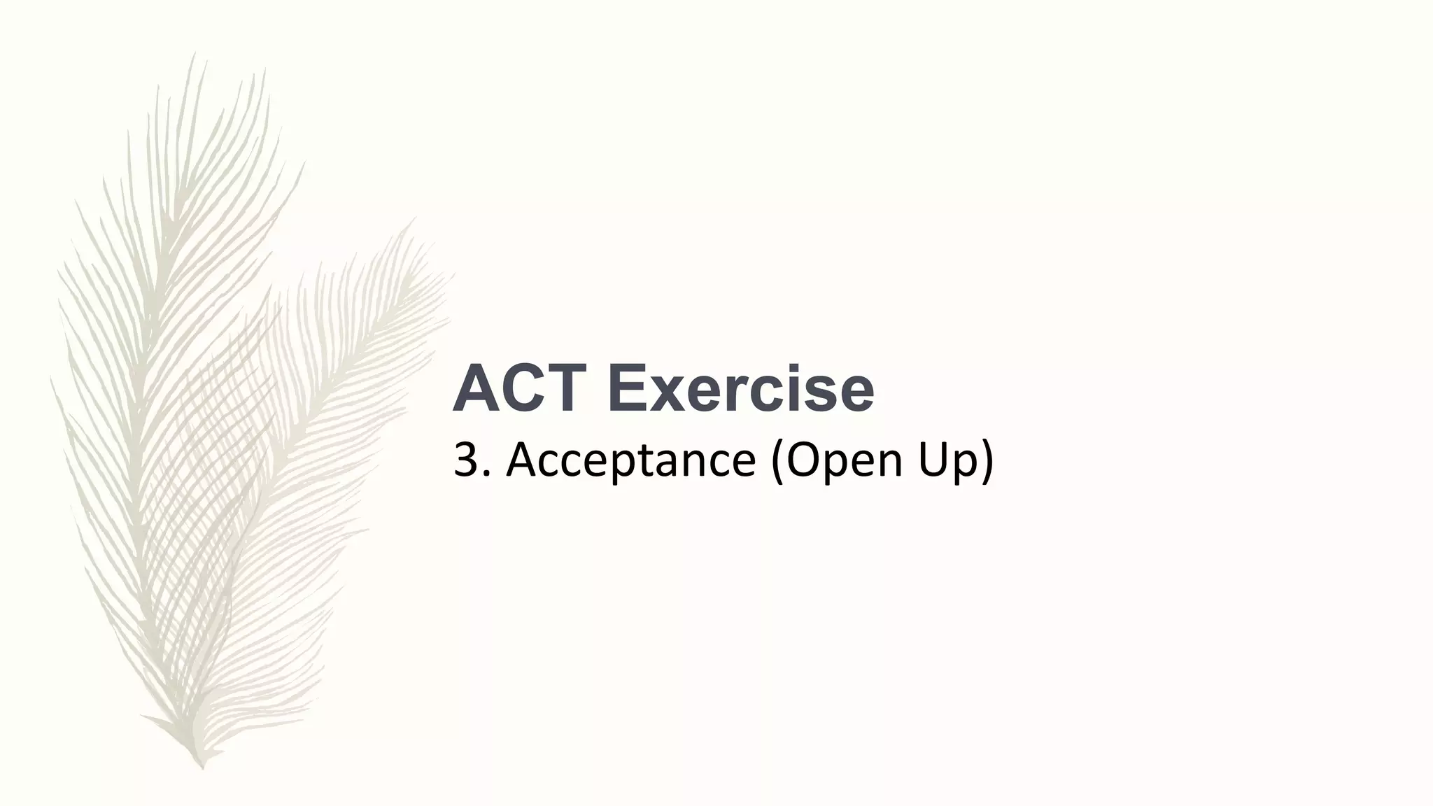 Acceptance & Commitment Therapy | PPTX