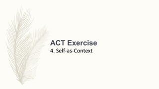 Acceptance & Commitment Therapy | PPTX